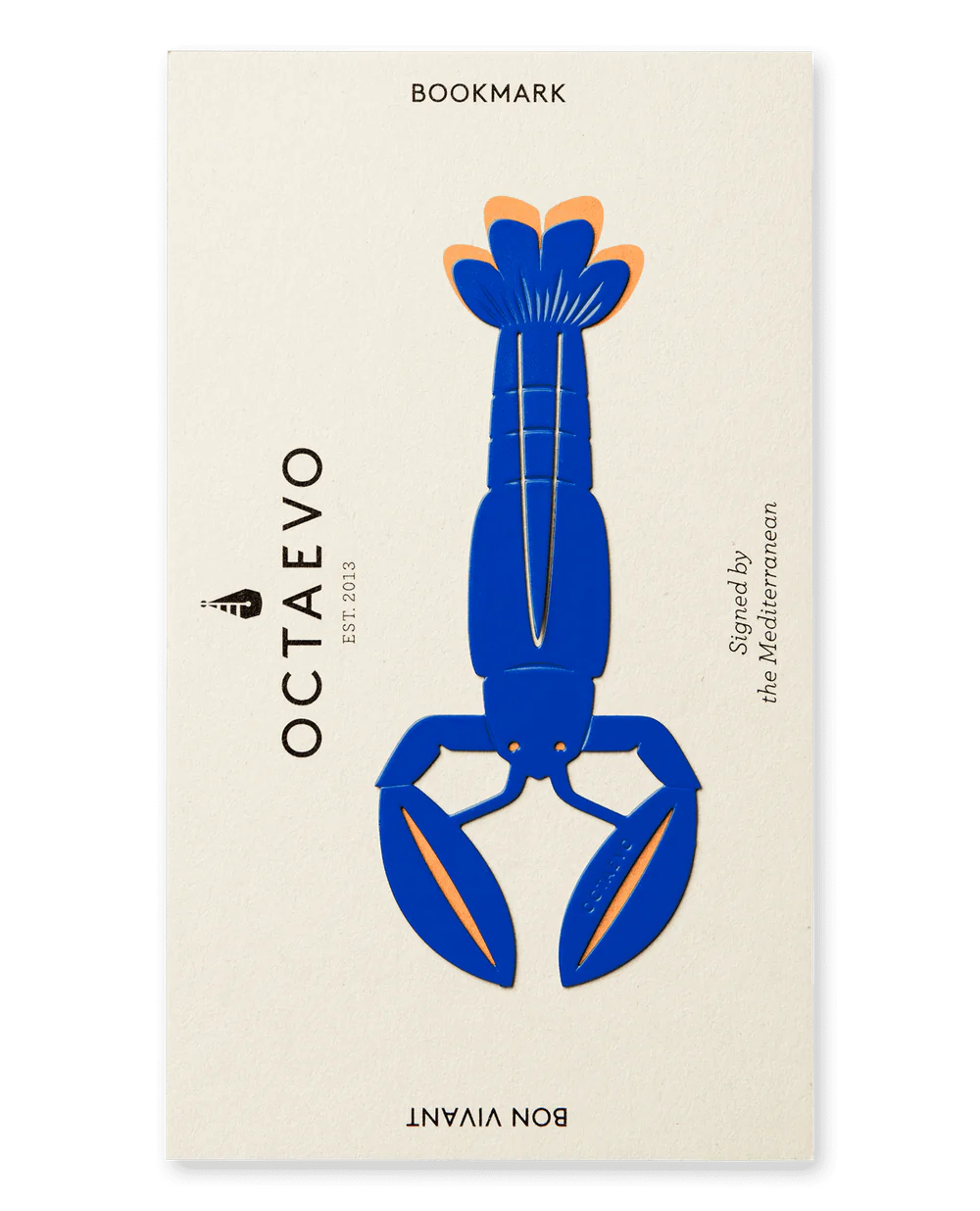 Bookmark - Bon Vivant Lobster in Blue - by Octaevo Barcelona – Snowhome
